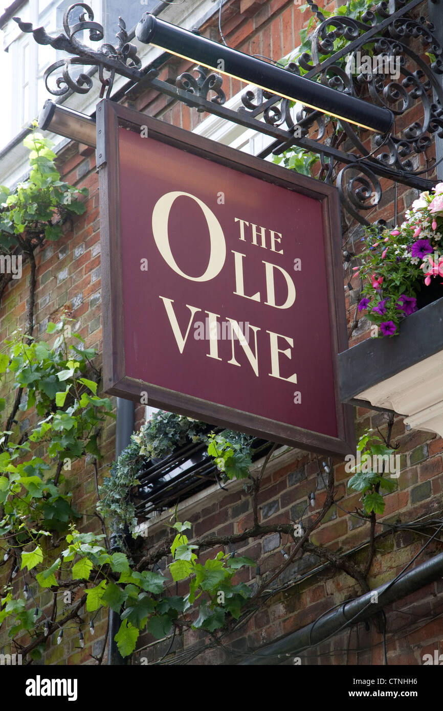 The old vine pub hi-res stock photography and images - Alamy