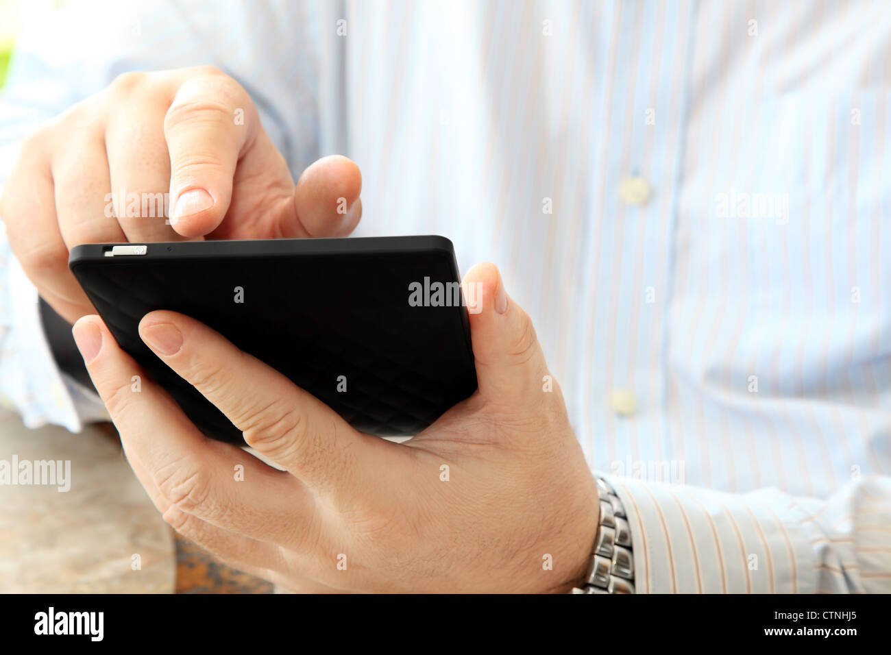 Man Calling by Phone Stock Photo - Alamy