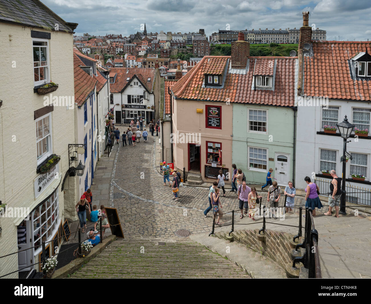 Whitby abbey steps hi-res stock photography and images - Alamy