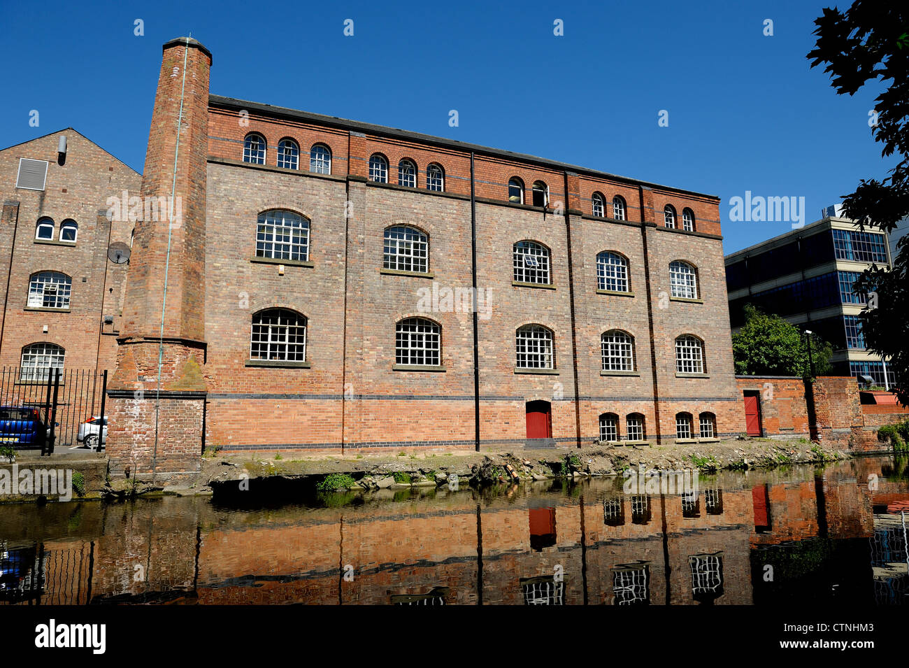 industrial canal buildings nottingham england uk Stock Photo - Alamy