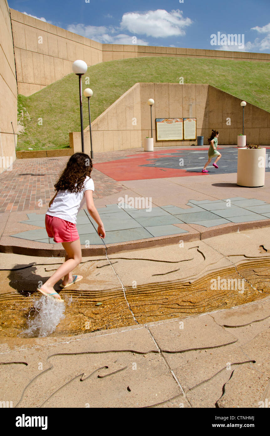 Tennessee, Memphis. Mud Island River Park. Scale model of the ...