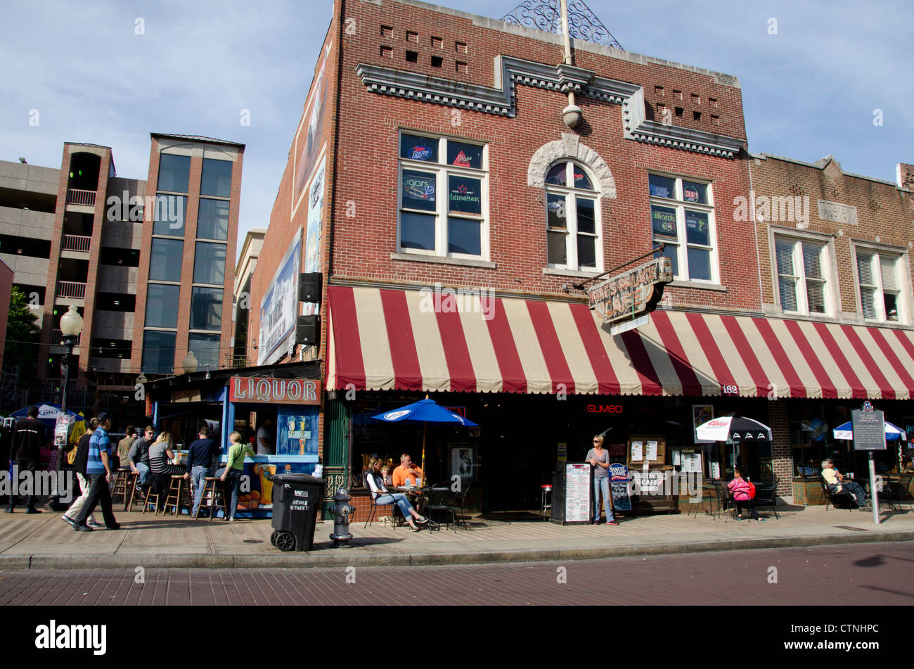 Tennessee, Memphis. Famous Beale Street Stock Photo - Alamy