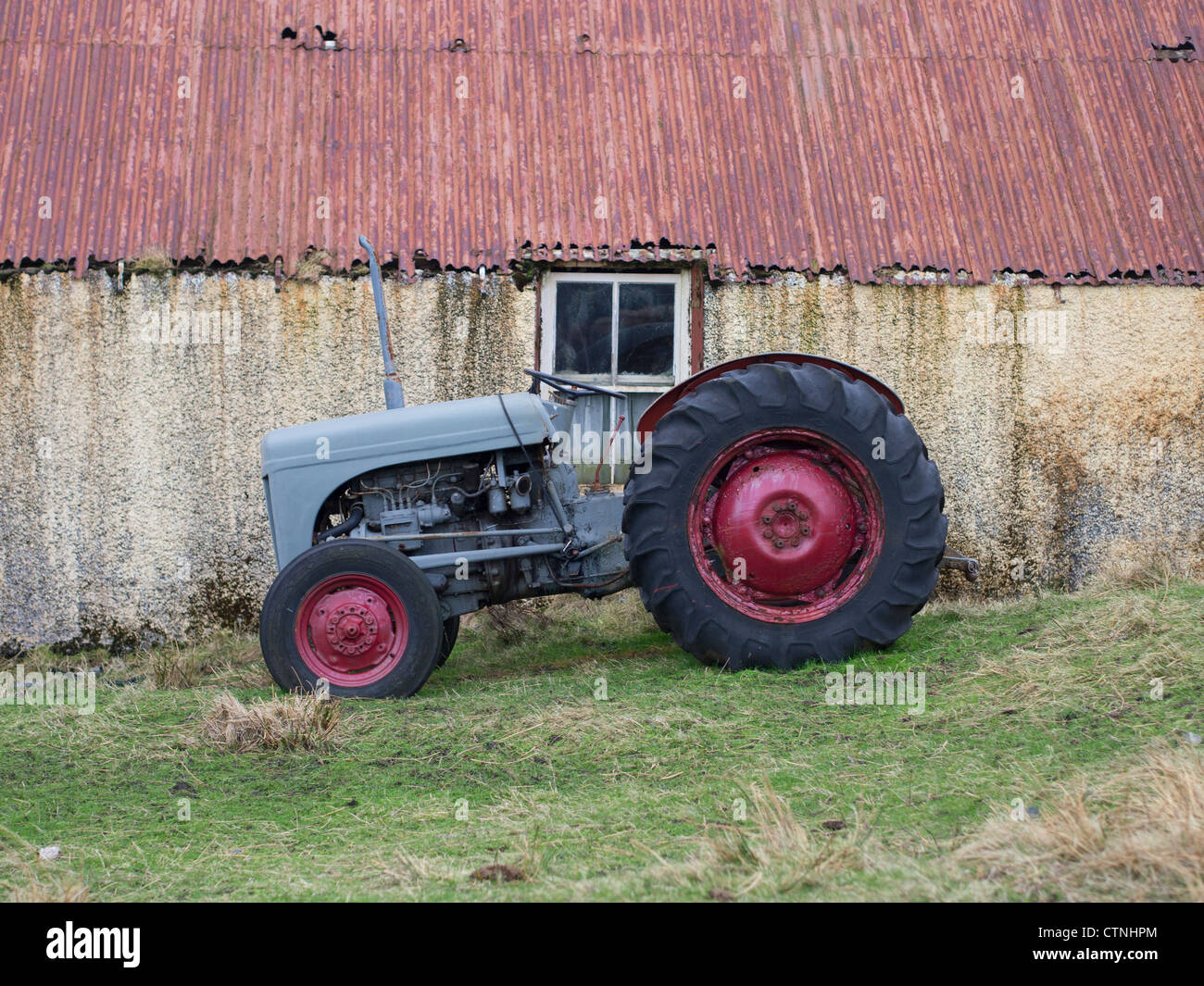 Vintage Tractor, Isle of Harris, Scotland Stock Photo - Alamy