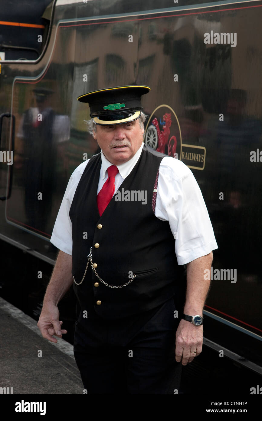 Guard on Alton Platform at the Watercress Line - Mid Hants Railway ...