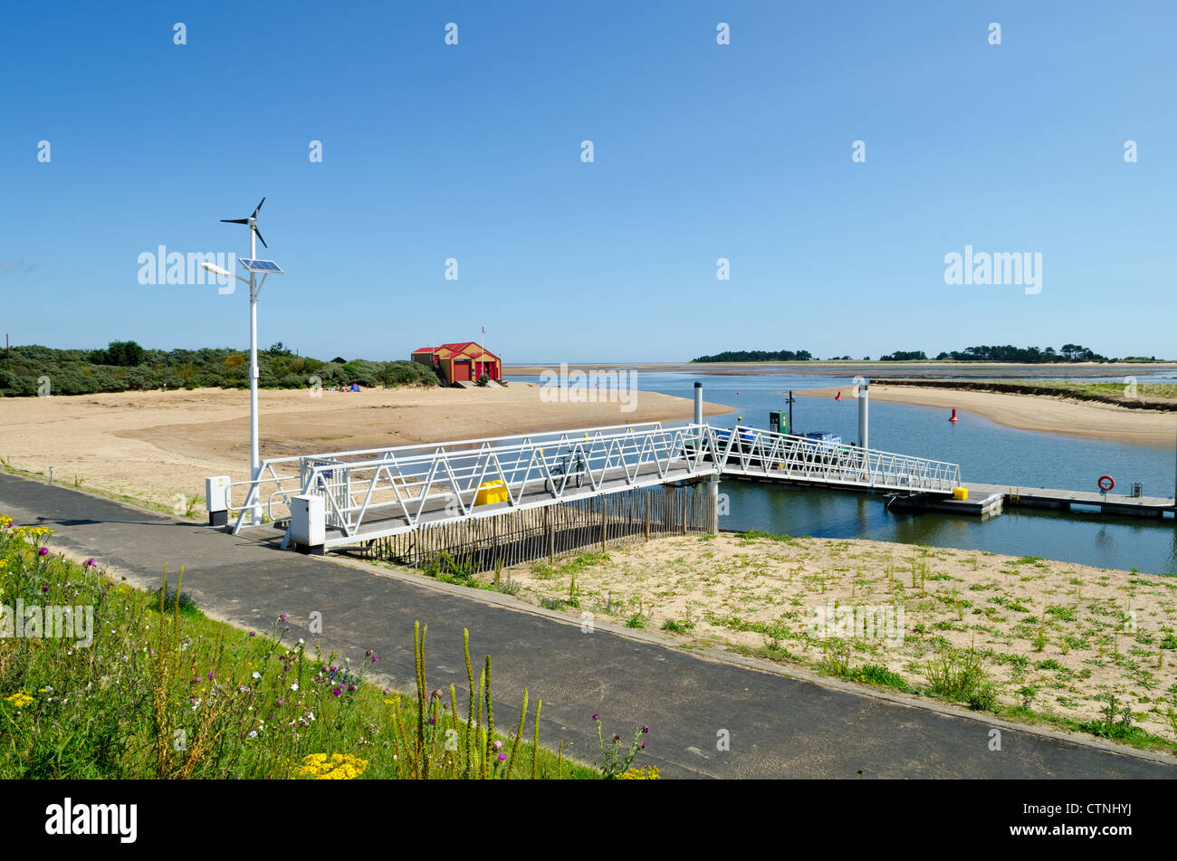 Wells North Norfolk UK Wind Farm Support Stock Photo - Alamy