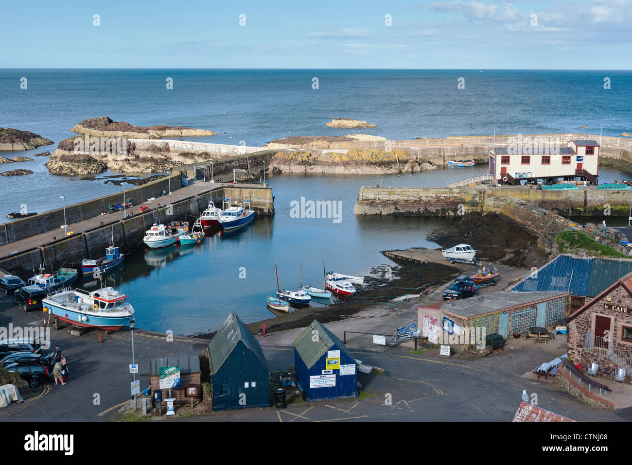 St Abbs Harbour Stock Photo - Alamy