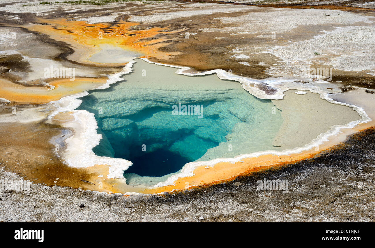 Heart Spring in Upper Geyser Basin, Yellowstone National Park, Wyoming ...