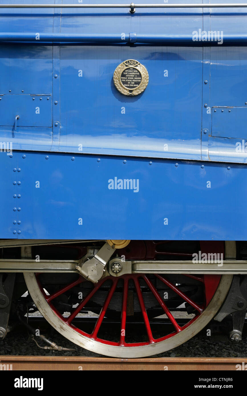 Driving wheels of record-breaking preserved LNER Class A4 steam ...