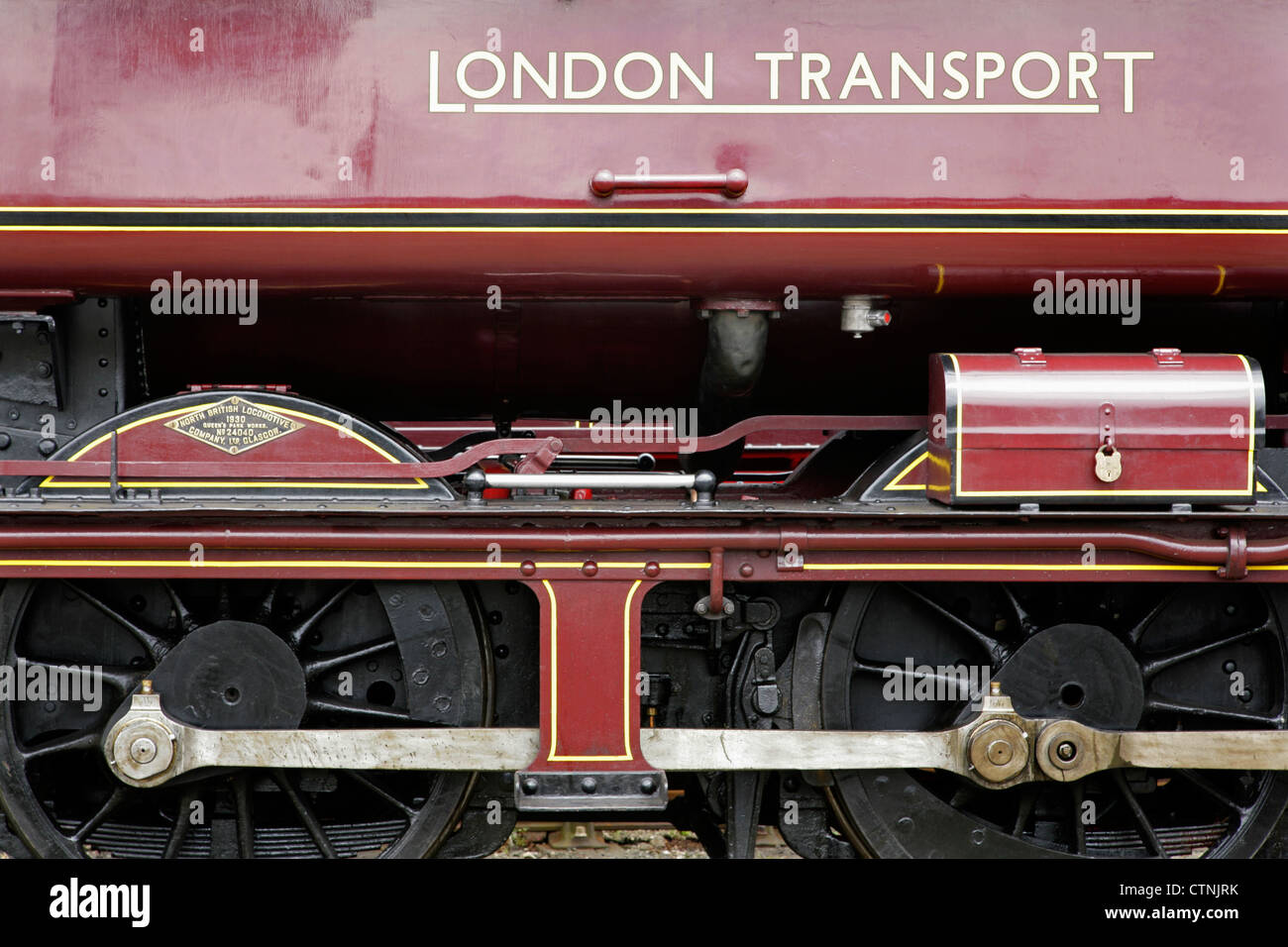 Preserved London Transport pannier tank steam locomotive L99 Stock ...