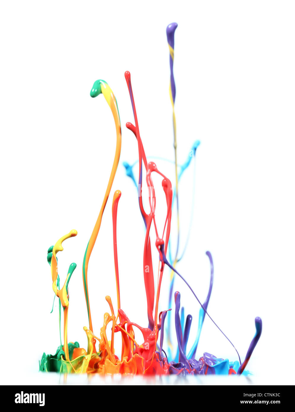 Purple inks motion liquid paints hi-res stock photography and images ...