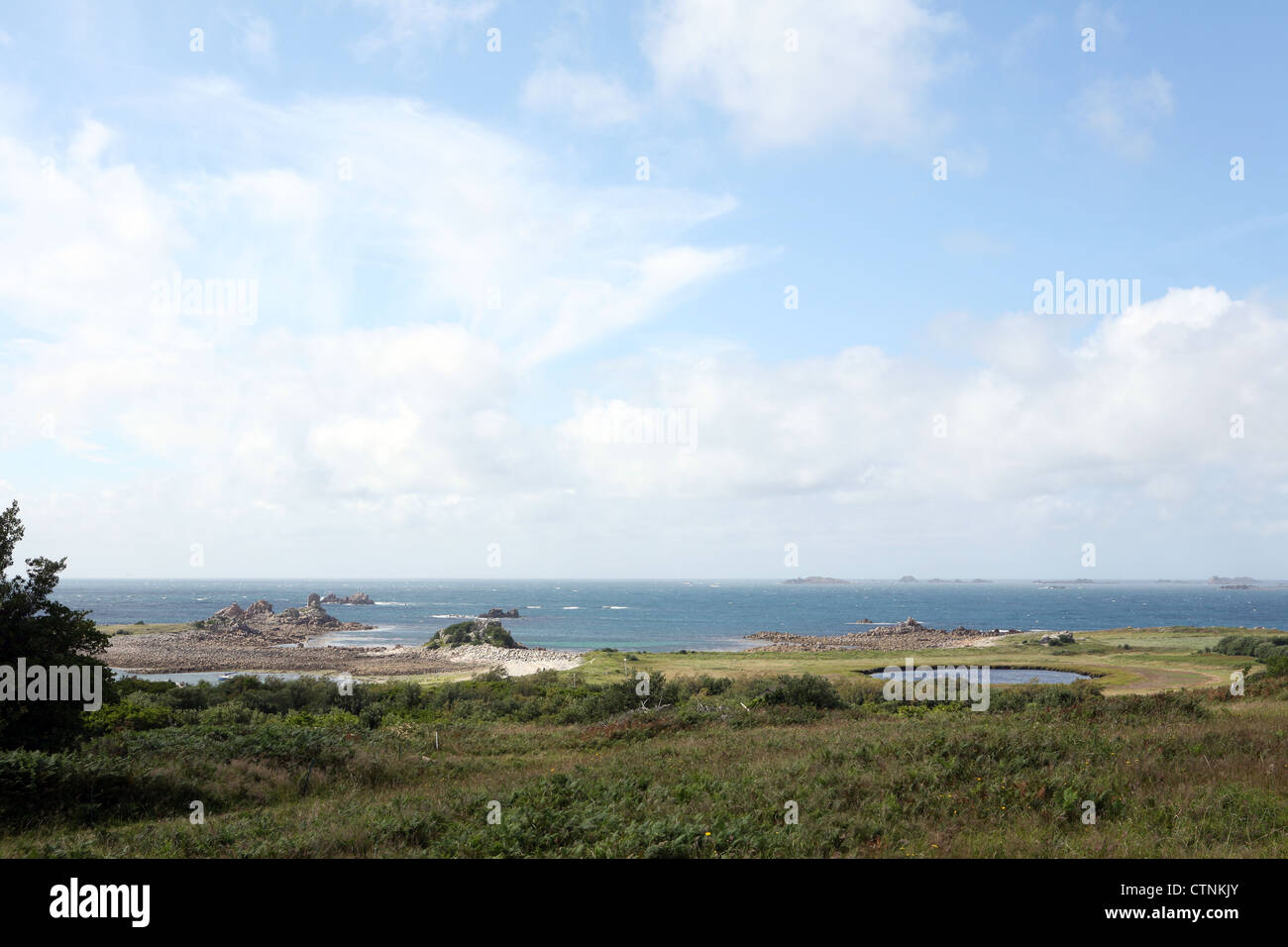 The big pool, Porth Coose Lower town St Agnes Scilly Isles Isles of ...