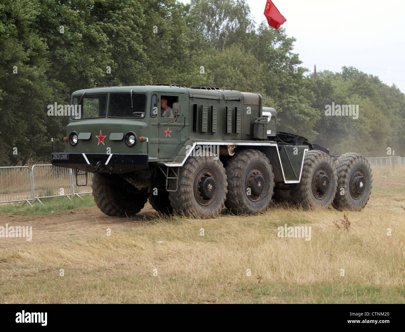 The MAZ 537, a Soviet-era heavy transport truck from 1959, owned by ...