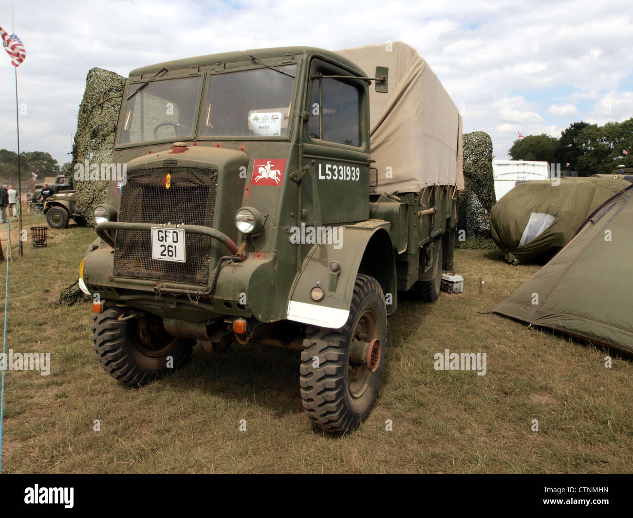 The Bedford QLD GS, a 1941 British military truck owned by Fred Hughes, was used during World ...