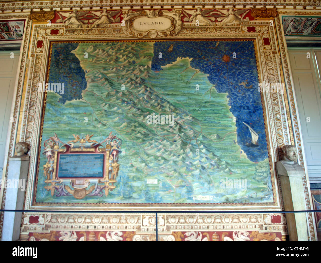 The LUCANIA Galleria delle carte geografiche showcases a collection of ...