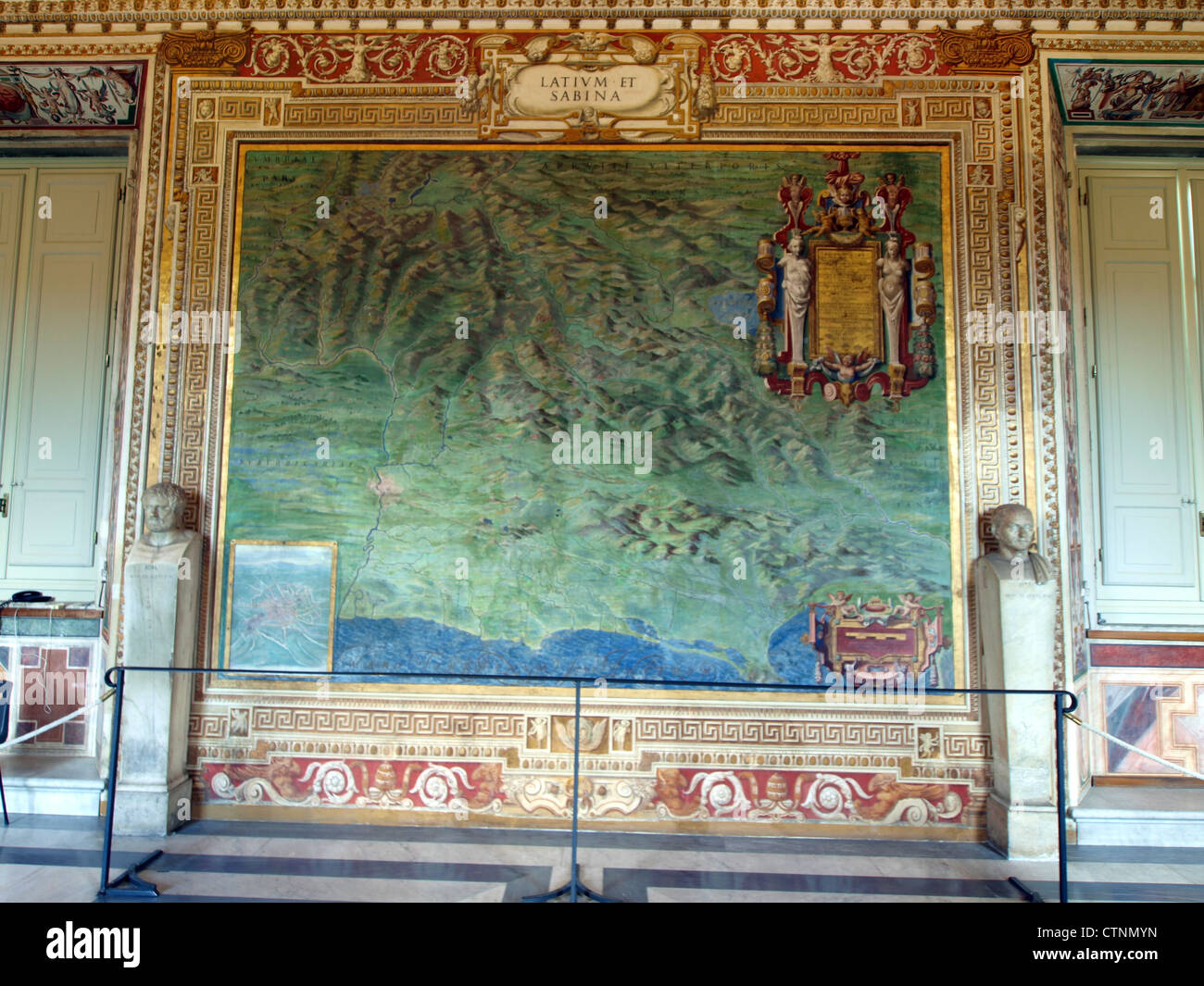 The LATIUM ET SABINA map, located in the Galleria delle carte ...
