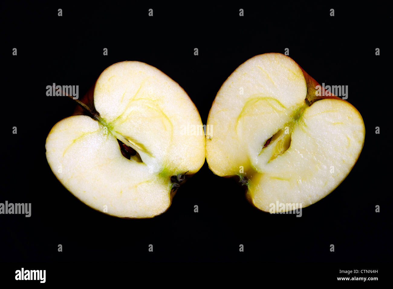 Apple Cut In Half High Resolution Stock Photography and Images - Alamy