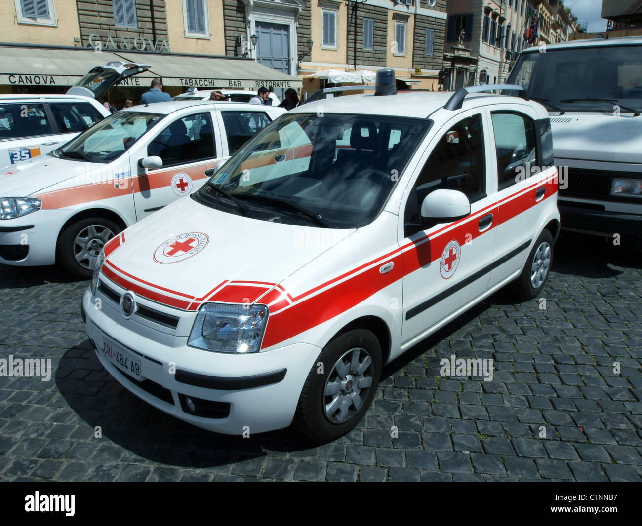 A Fiat ambulance, seen in Rome, is a compact and versatile emergency ...