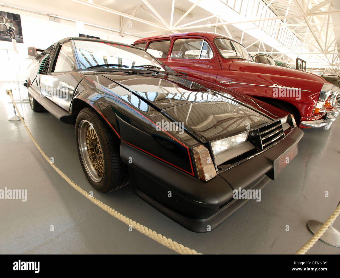 The Skoda 110 Super Sport 'Ferat' type 724, displayed at the Skoda ...