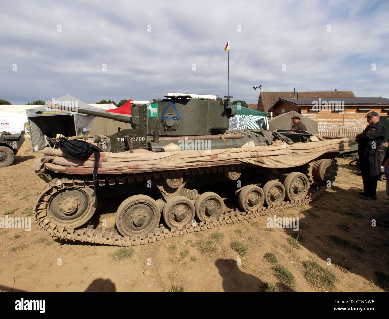 The Valentine Mk IX DD (Duplex Drive) is a British amphibious tank ...