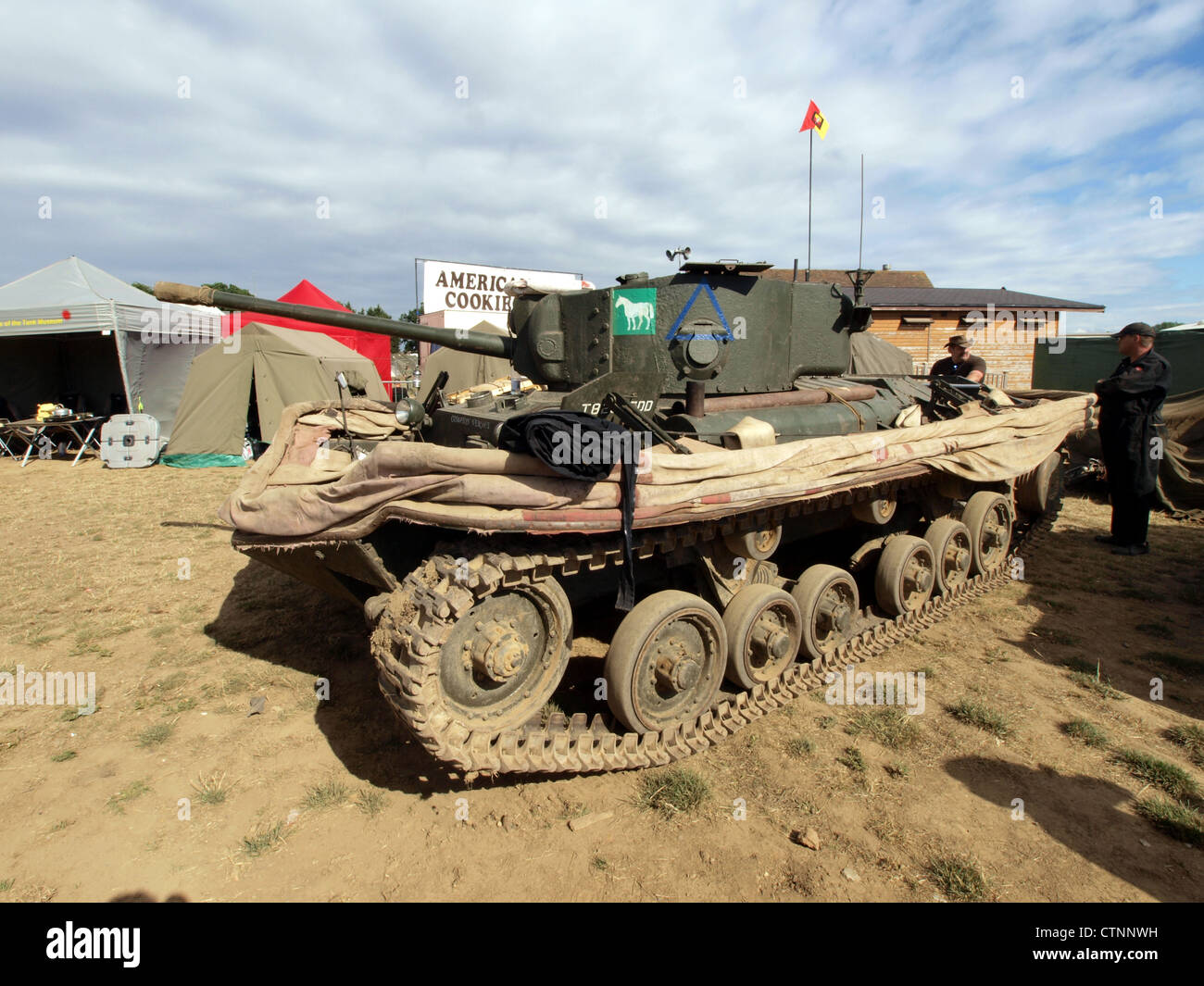 The Valentine Mk IX DD (Duplex Drive), a British military tank, was ...