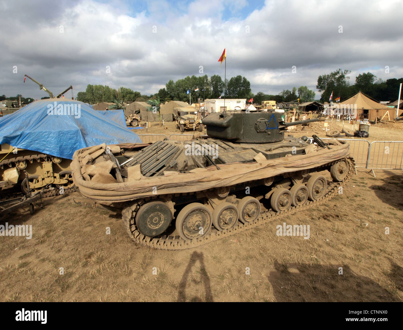 The Valentine Mk IX DD (Duplex Drive) is a British amphibious tank used ...