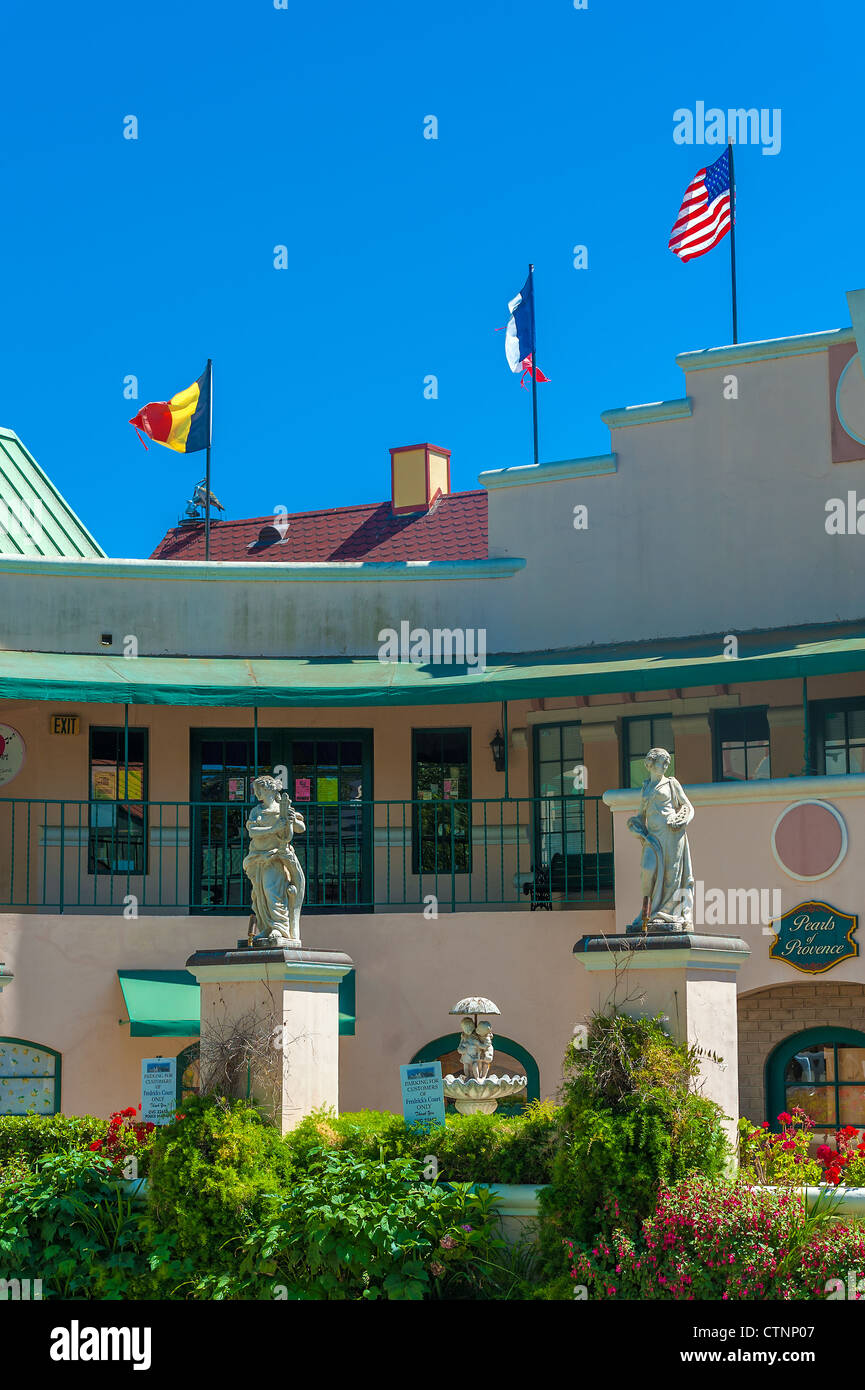 Frederiks court in Solvang, California Stock Photo - Alamy