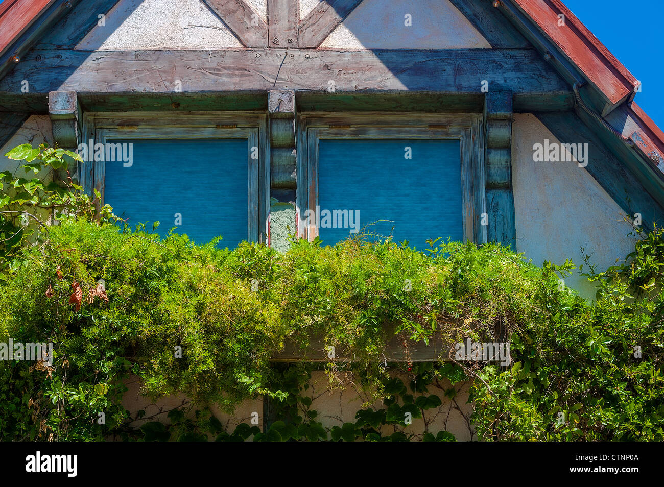 A section of a typical Danish Architecture at Solvang, A Danish town in ...