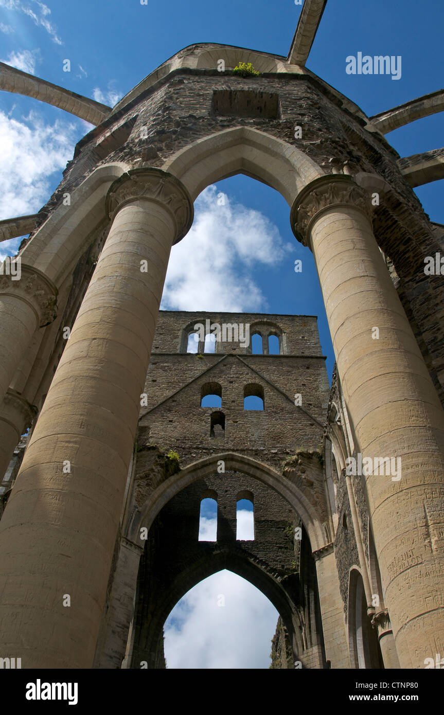 Interior The Chancel Hambye Abbey Cherbourg Peninsular Normandy France ...