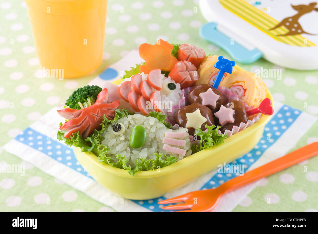 Fish-shaped Character Bento Stock Photo - Alamy