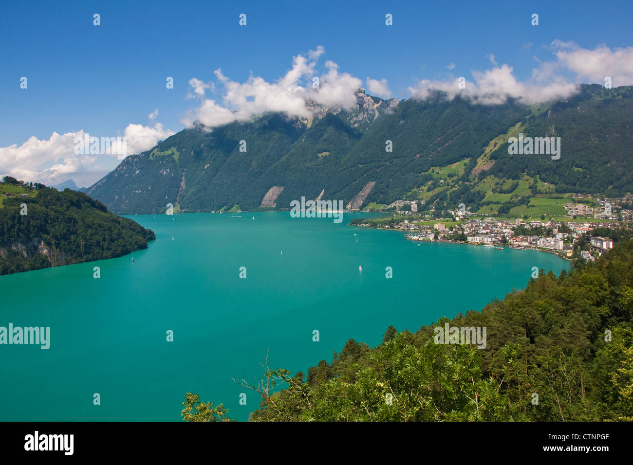 Brunnen Switzerland Schwyz Lake Lake High Resolution Stock Photography ...