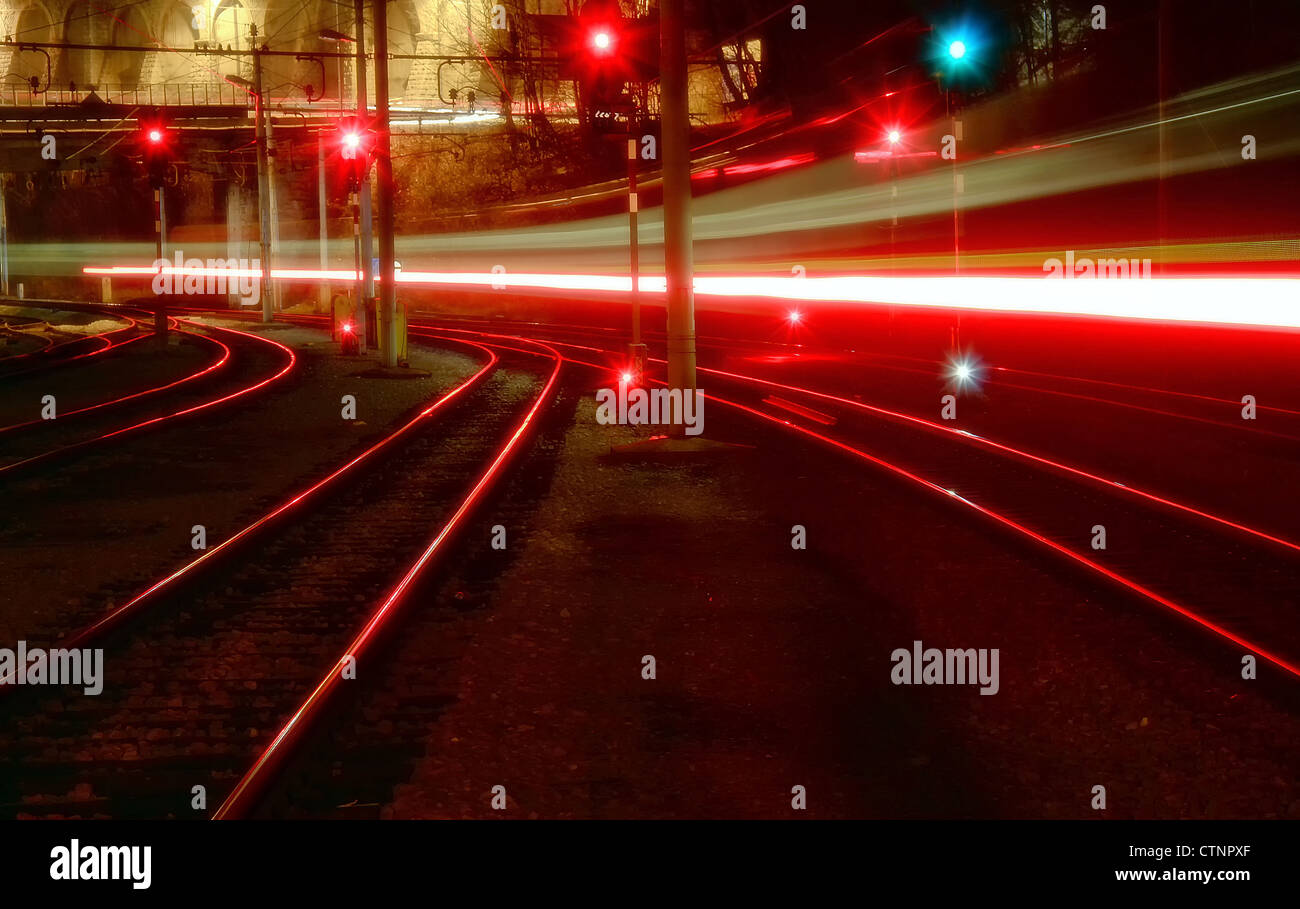 Fast railroad train hi-res stock photography and images - Alamy