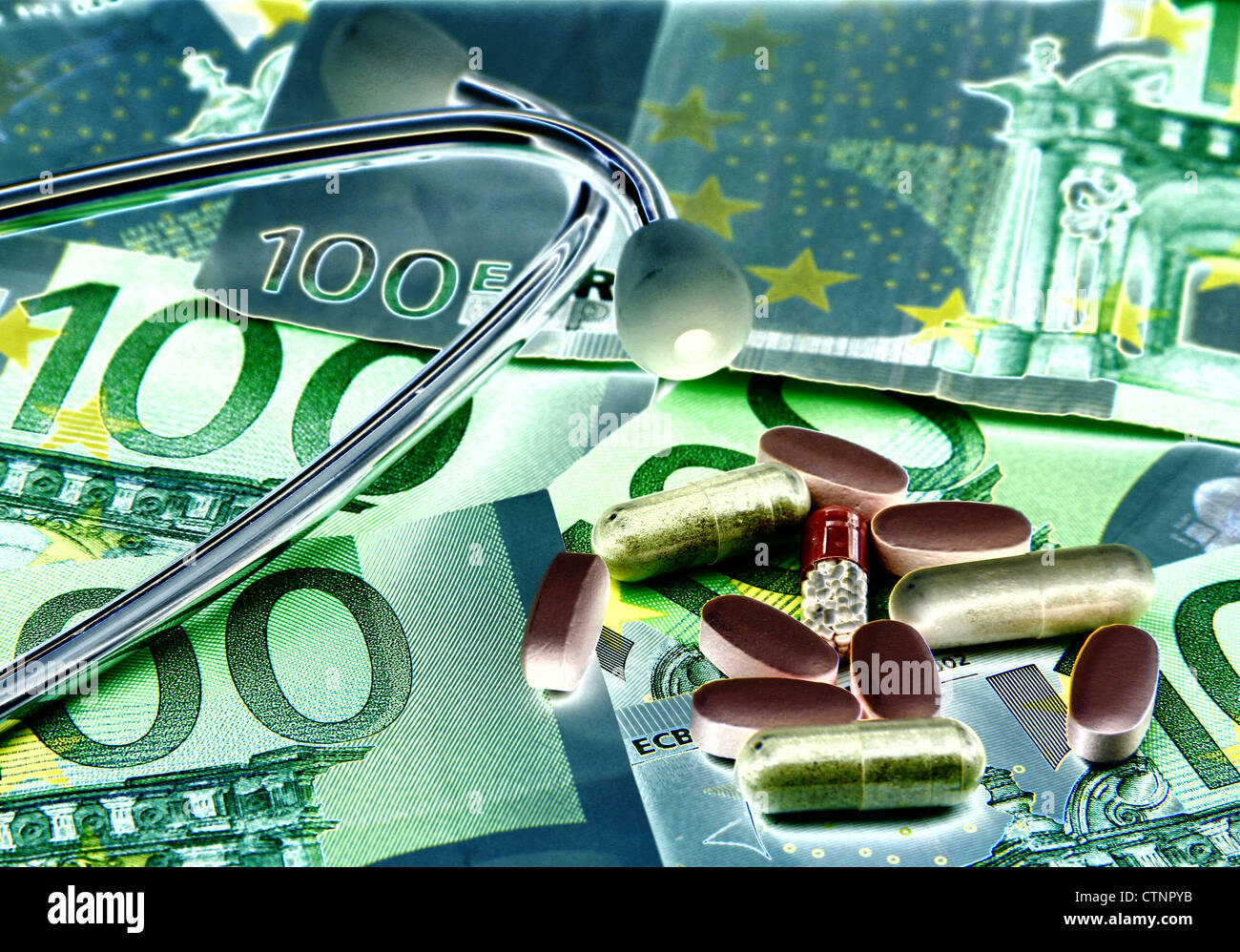 Concept of expensive health care Stock Photo - Alamy