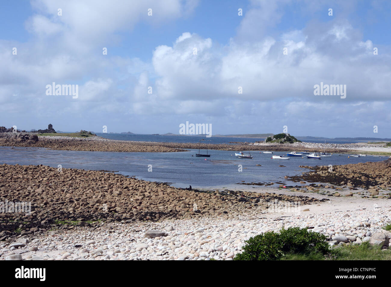 Coast near Troy town farm and Lower town St Agnes Scilly Isles Isles of ...