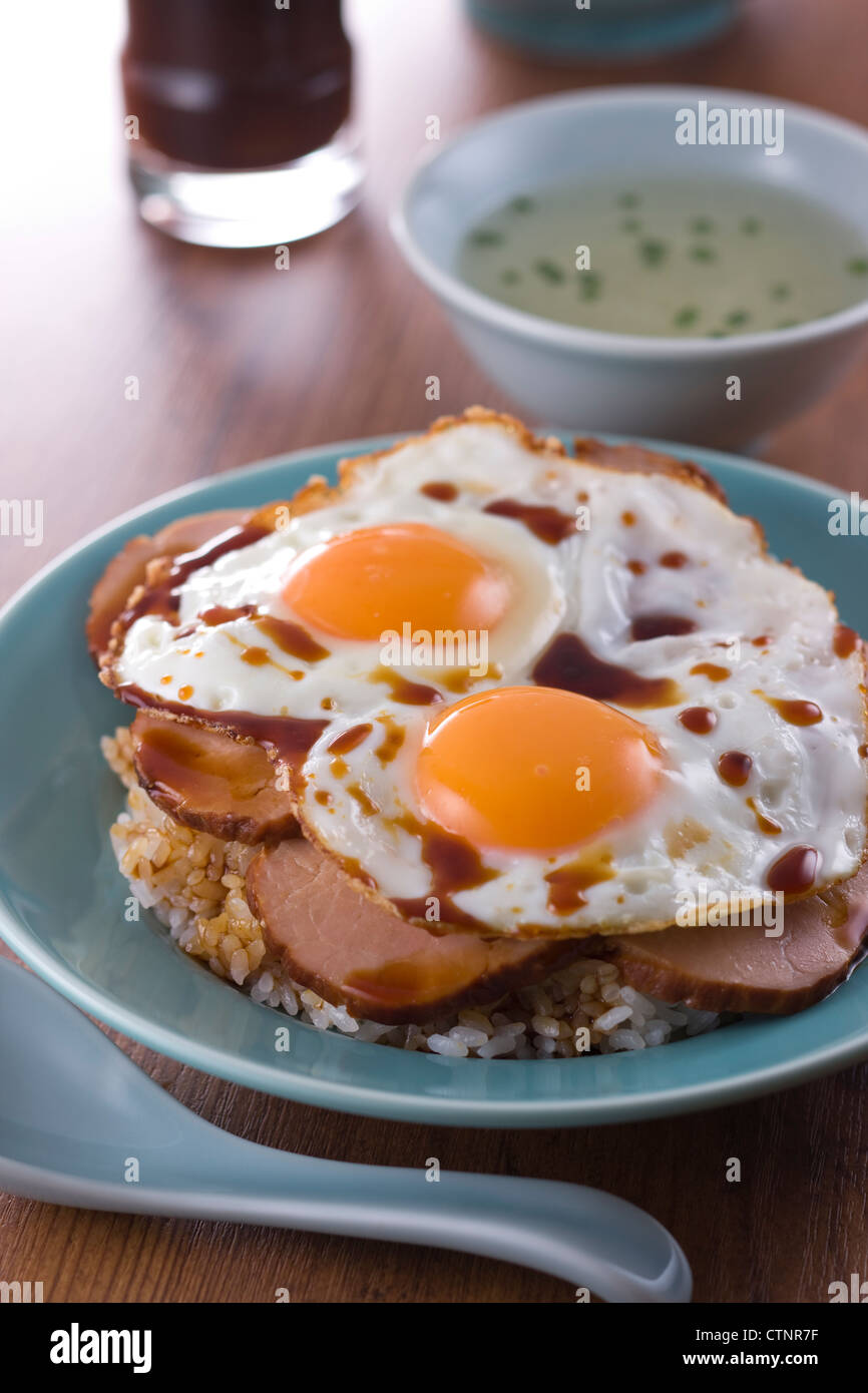 Imabari Yakibuta Tamago Meshi Stock Photo - Alamy