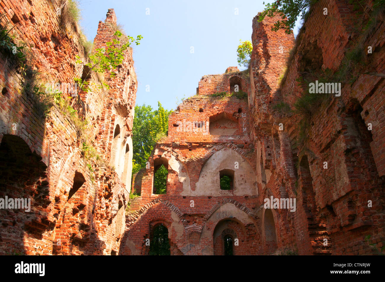 Balga - ruins of medieval castle of the Teutonic knights. Kaliningrad ...