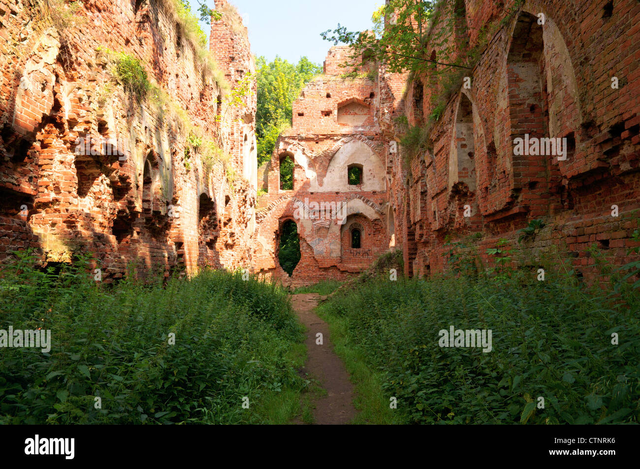 Balga - ruins of medieval castle of the Teutonic knights. Kaliningrad ...