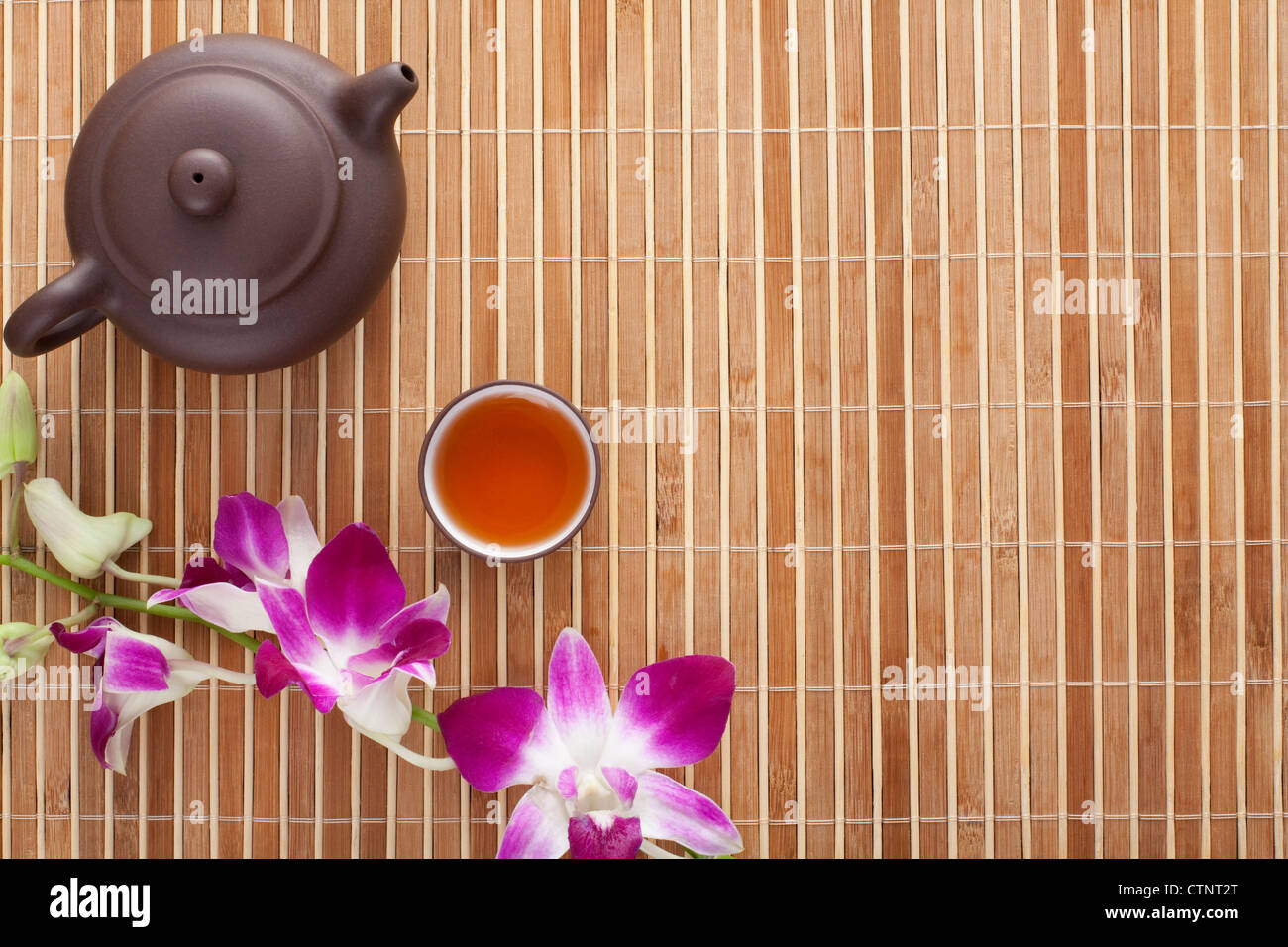 Tea and tea set Stock Photo - Alamy