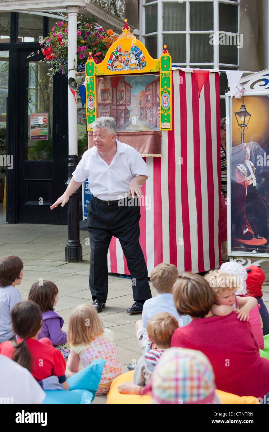 'Punchman'; Geoff Felix; introducing a Punch and Judy performance at ...