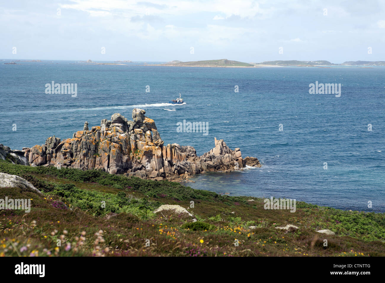 The Gugh, next to St Agnes Scilly Isles Isles of Scilly Cornwall ...