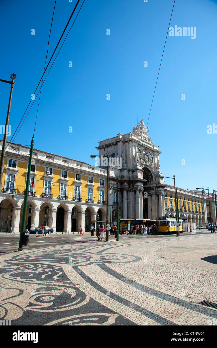 Tram in praca do comercio hi-res stock photography and images - Alamy
