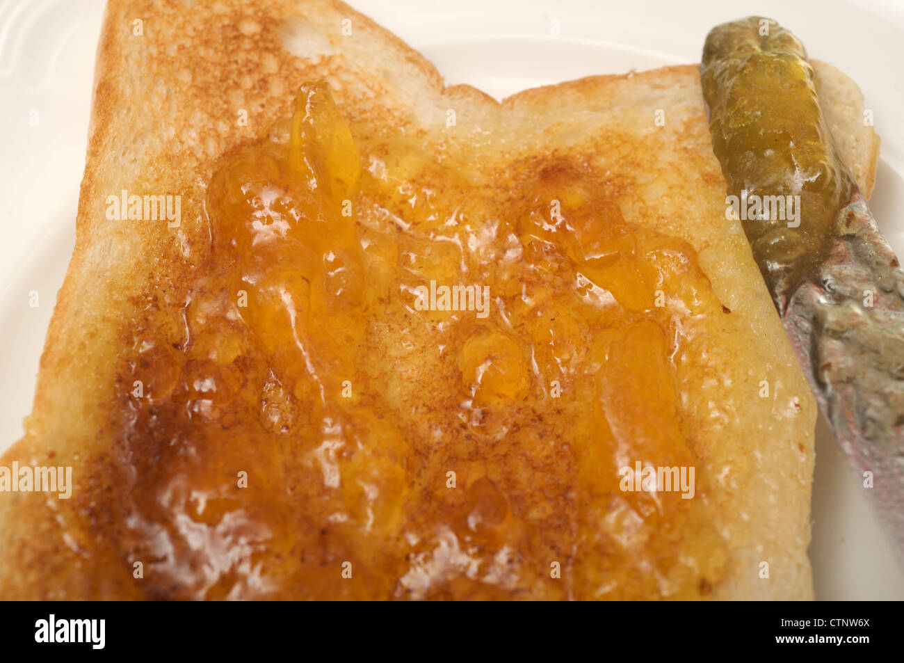 Orange marmalade on toast Stock Photo - Alamy