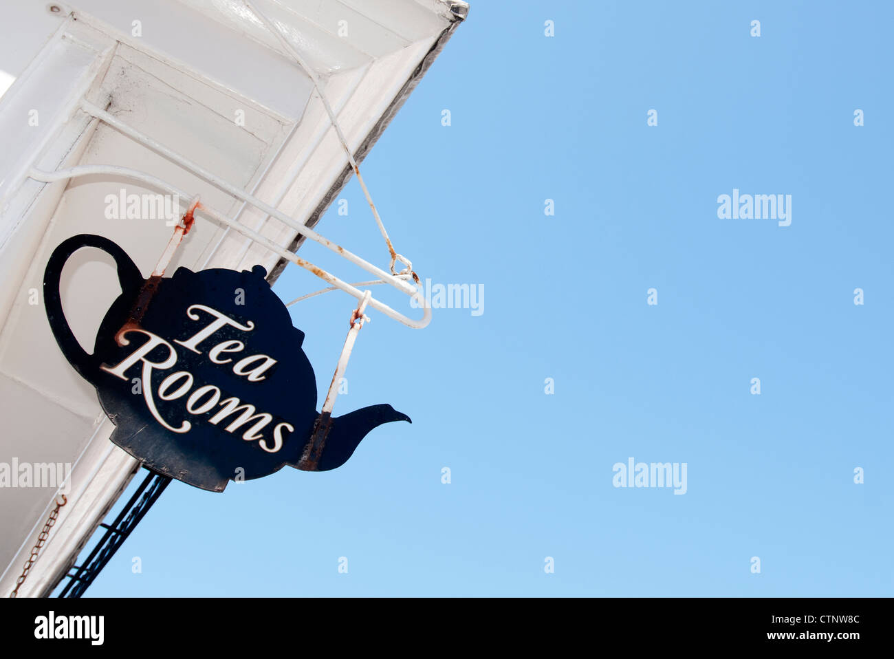 tea rooms sign Stock Photo - Alamy