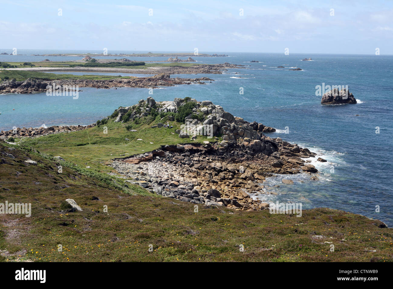 St Agnes and The Gugh, Scilly Isles Isles of Scilly Cornwall England UK ...