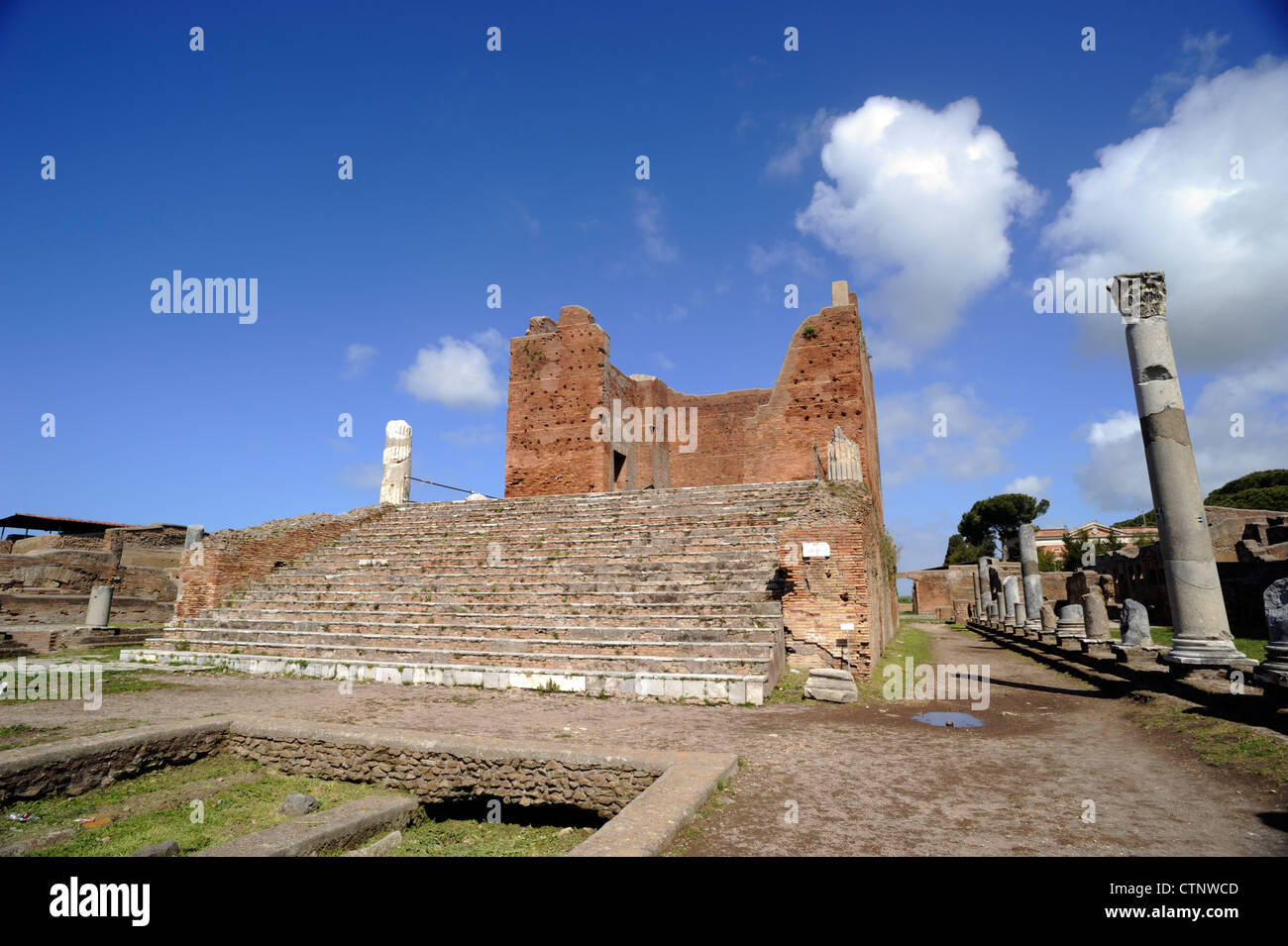 Italy, Rome, Ostia Antica, capitolium Stock Photo - Alamy