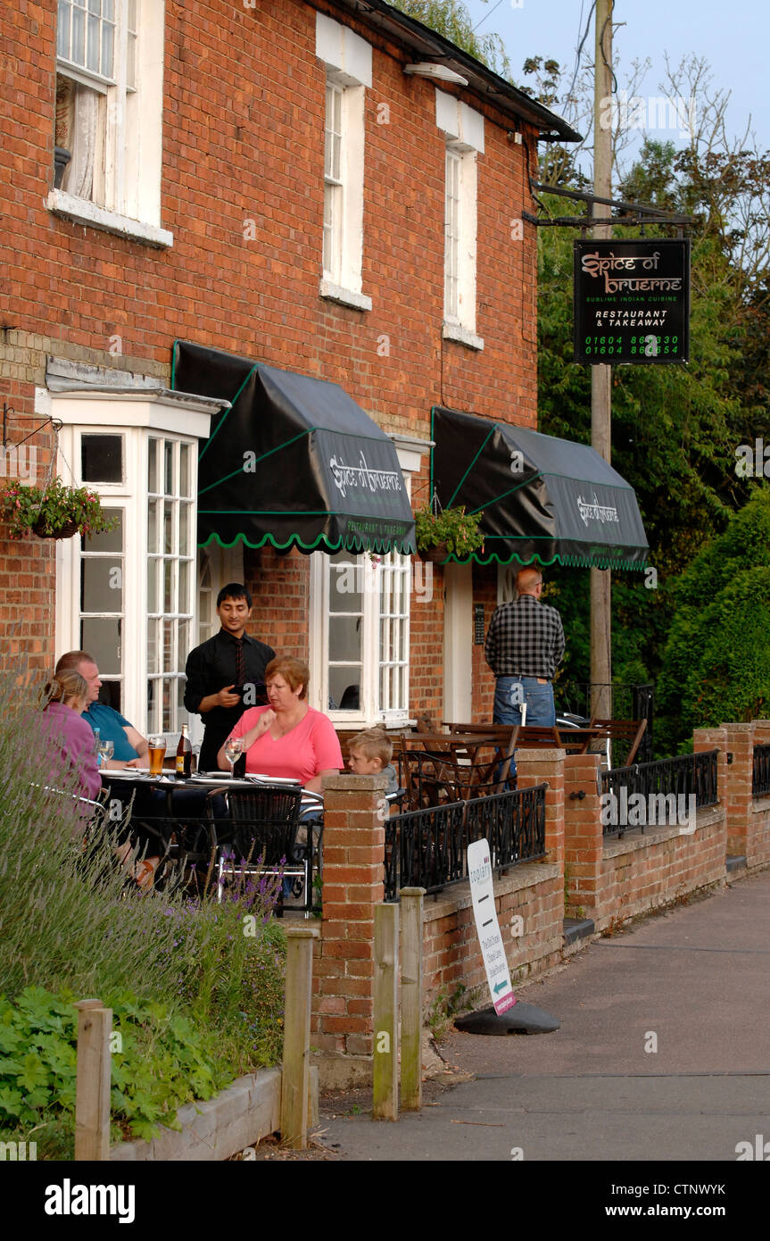 Indian restaurant at Stoke Bruerne northamptonshire england Stock Photo ...