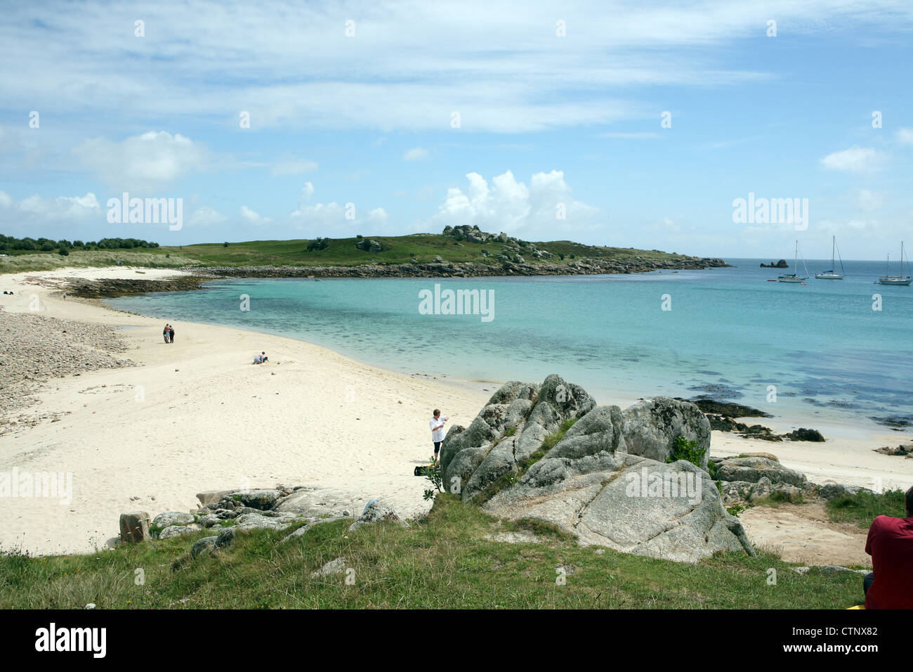 St Agnes and The Gugh, Scilly Isles Isles of Scilly Cornwall England UK ...