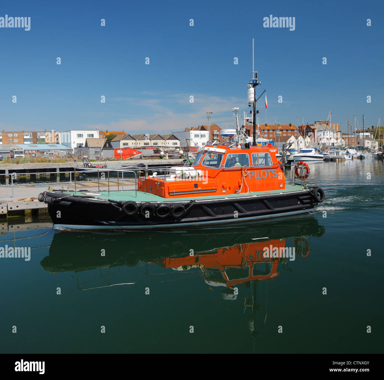 Pilot boat, Shoreham by sea Stock Photo - Alamy