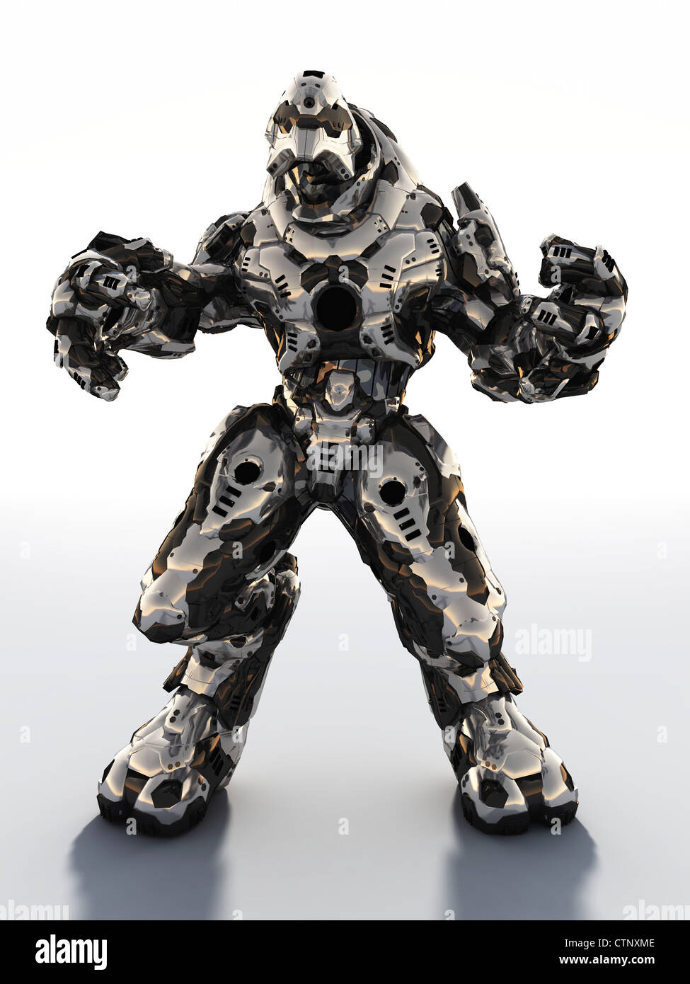 Alien Combat Droid Stock Photo - Alamy