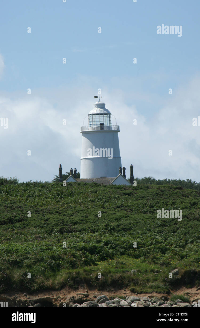 The lighthouse on St Agnes and Gugh, Scilly Isles Isles of Scilly ...
