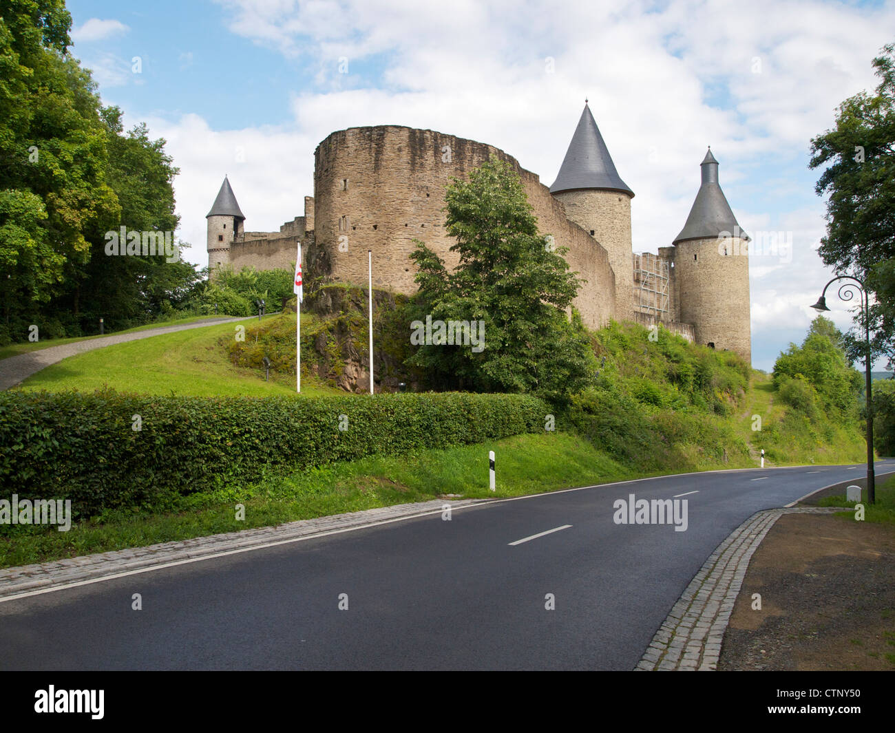 Bourscheid castle, Luxemburg Stock Photo - Alamy